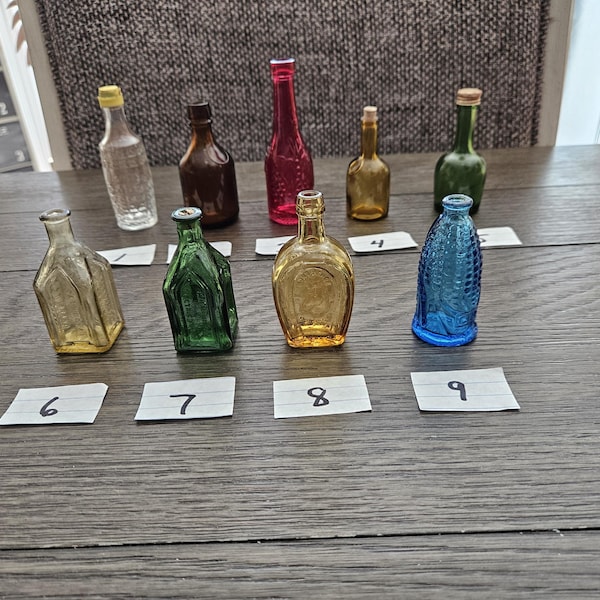 Wheaton Miniature Glass Bottle - Etsy