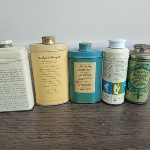 Vintage Powder Tin - Your Choice of One - Etsy