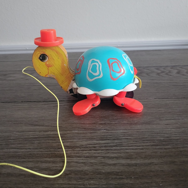 Turtle Pull Toy - Etsy