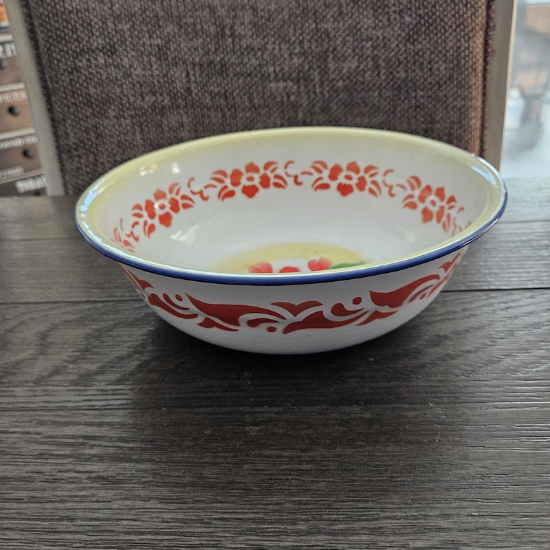 Enamelware Bowl - Etsy