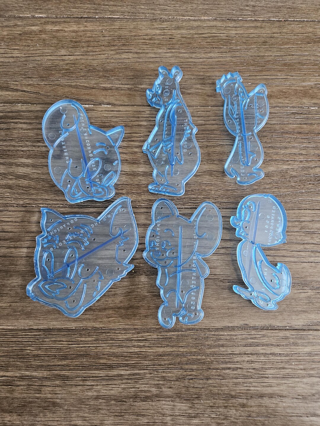 Vintage Set of 6 Cartoon Cookie Cutters - Etsy