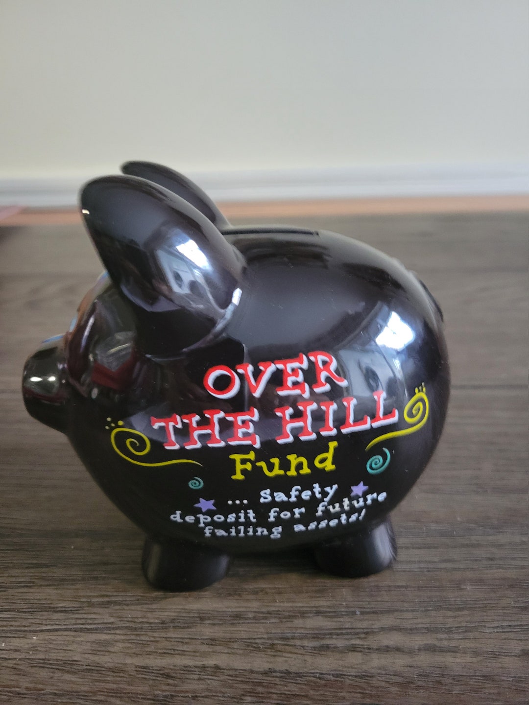 Vintage Over the Hill Pig Bank - Etsy