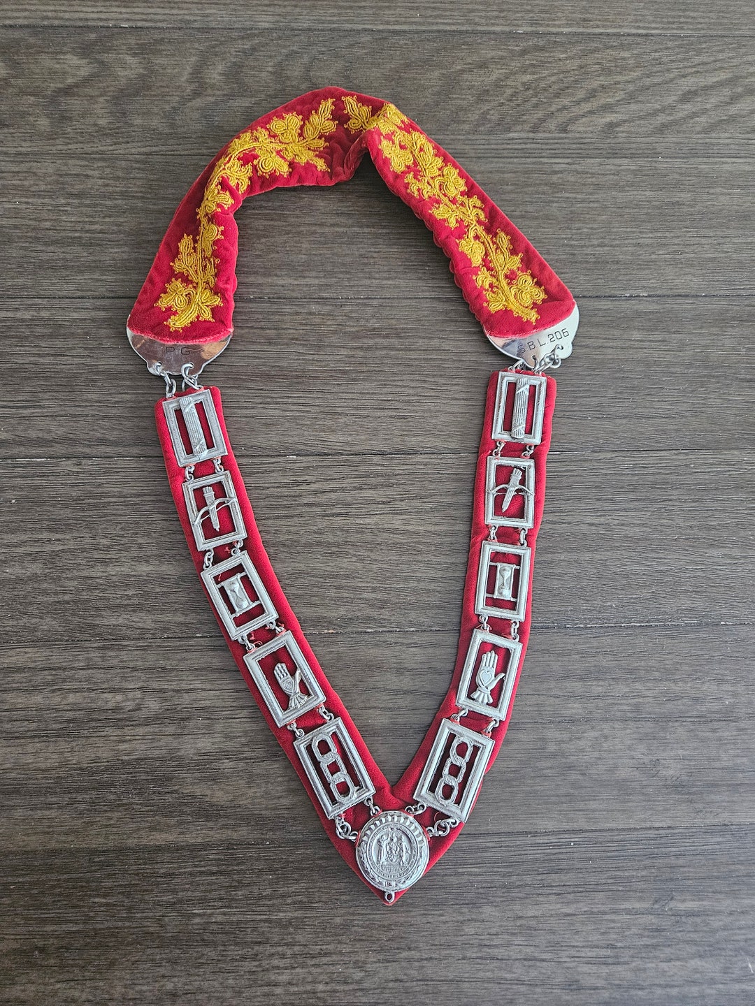 Vintage Odd Fellows Chain Regalia - Presented in 1946 - Etsy