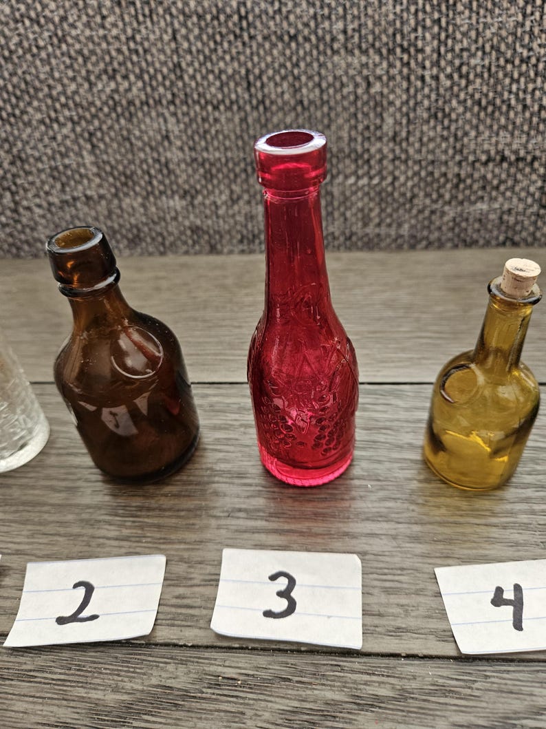 Vintage Wheaton Bottles and Other Miniature Glass Bottles ~ Choose Your ...