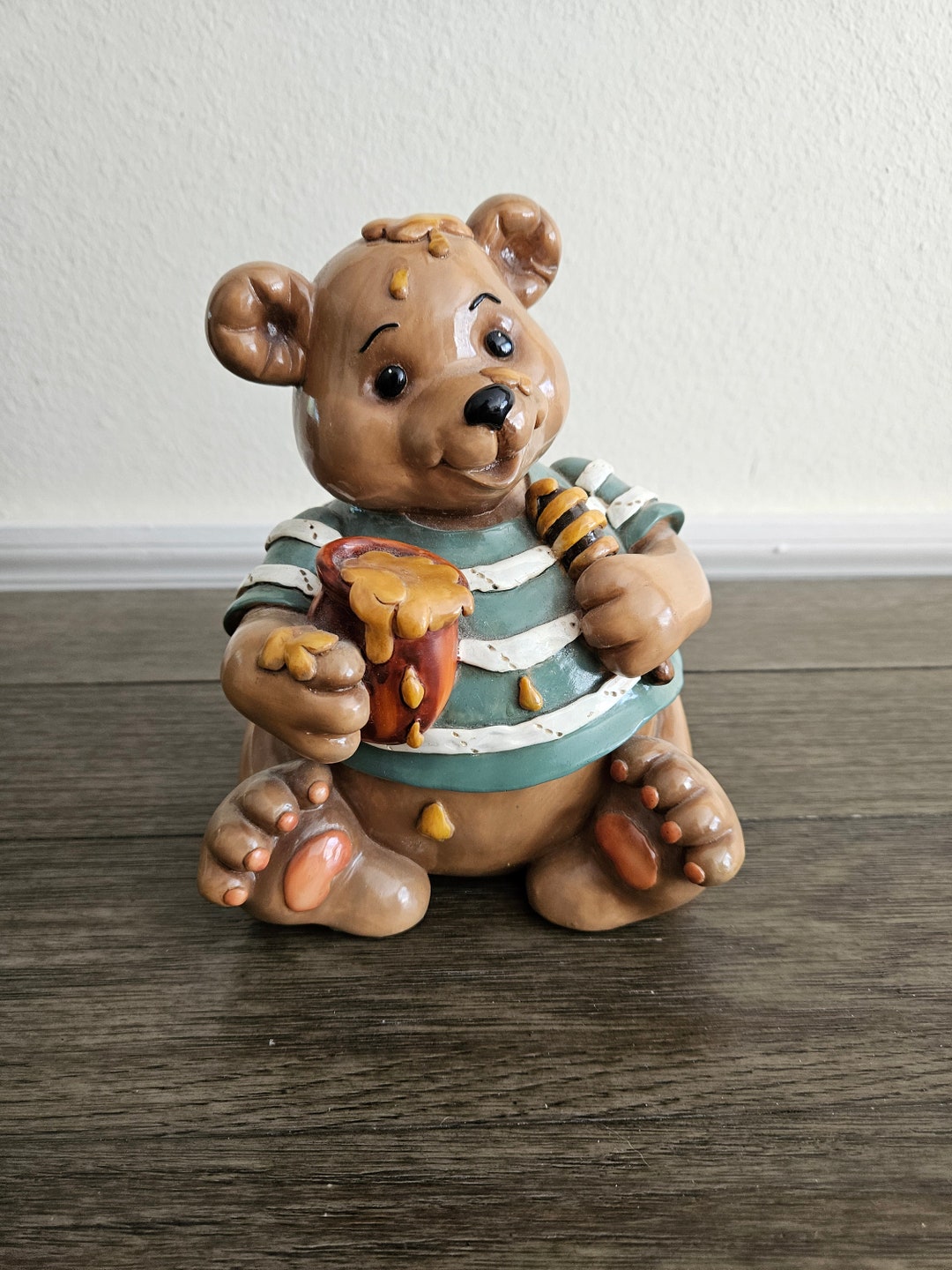 Vintage Large Bear Bank - Etsy