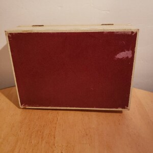 Vintage Cream Colored Jewelry Box - Etsy