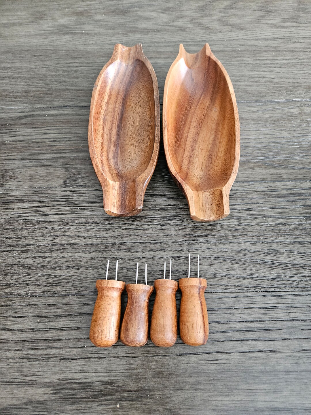 Vintage Pair of Monkey Pods Corn on the Cob Dishes With Cob Holders - Etsy