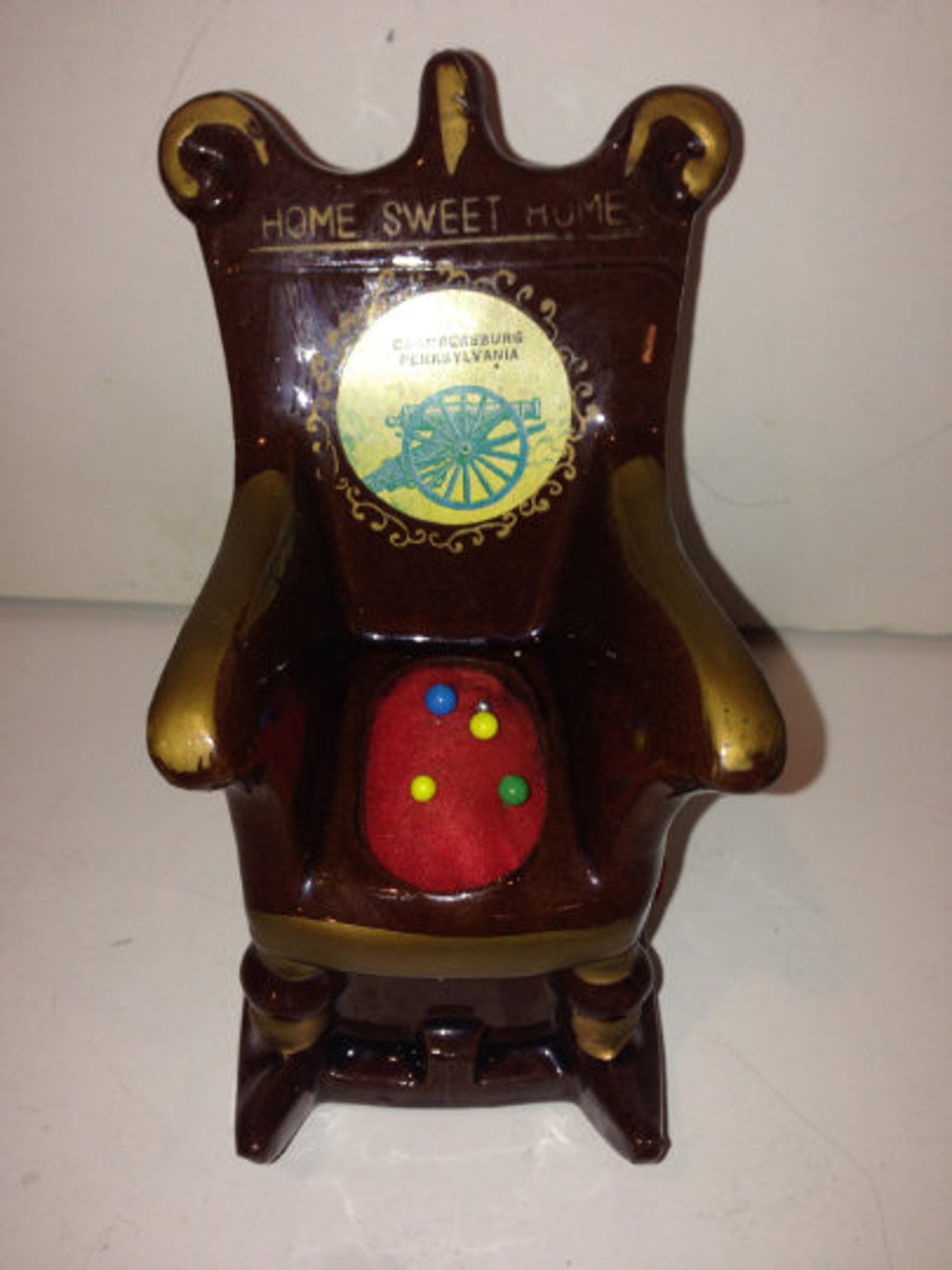 Vintage Rocking Chair Pin Cushion With Tape Measure | Etsy