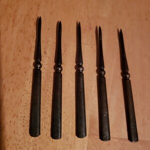 Set of 5 Vintage Silver Picks - Etsy