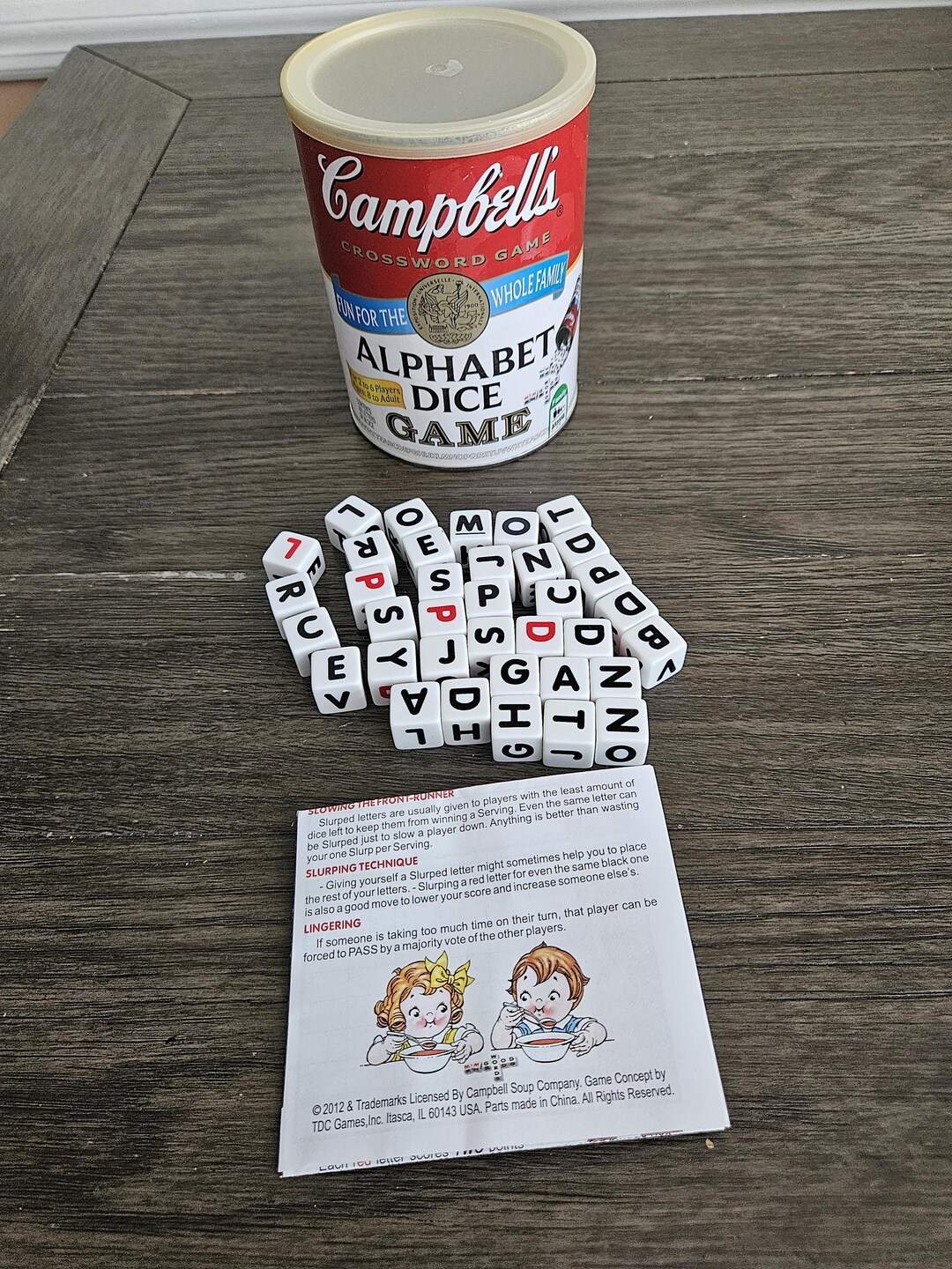 Campbell's Alphabet Dice Game - Etsy