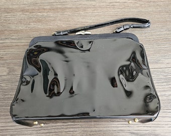 Vintage Red Vinyl Purse, Red Clutch Purse, Vintage Clasp Purse - Etsy