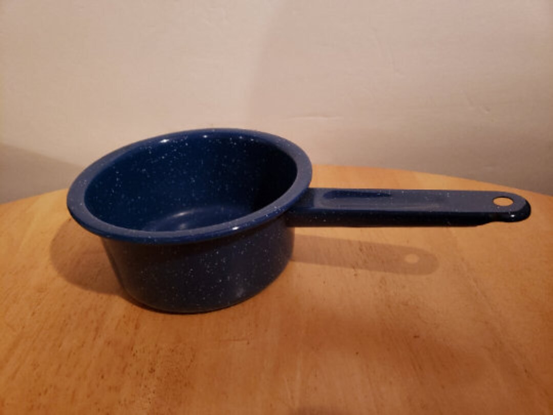 Vintage Blue Enamelware Pans - Etsy