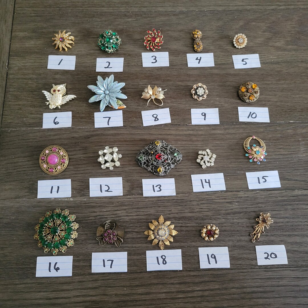 Vintage Pins- Your Choice of One - Etsy