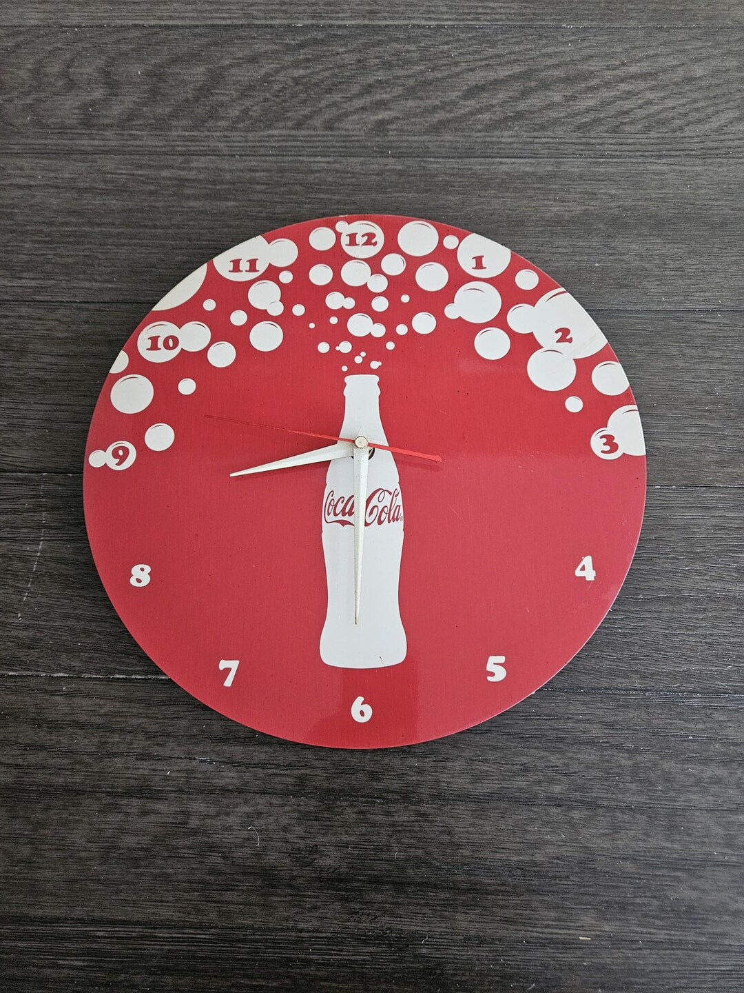 Vintage Metal Coca Cola Wall Clock - Etsy