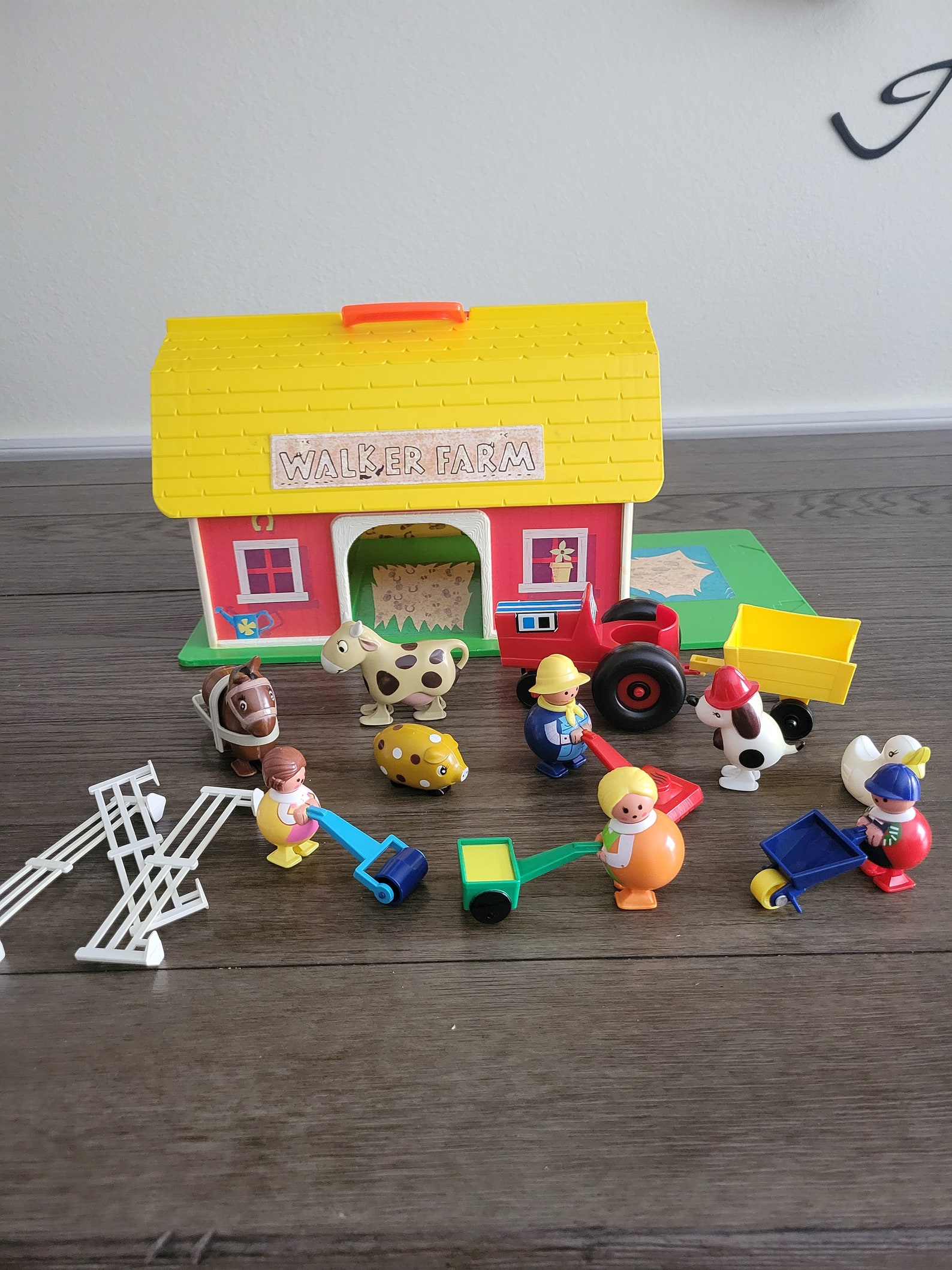 Vintage Ohio Art Walker Farm Barnyard Play Set With - Etsy