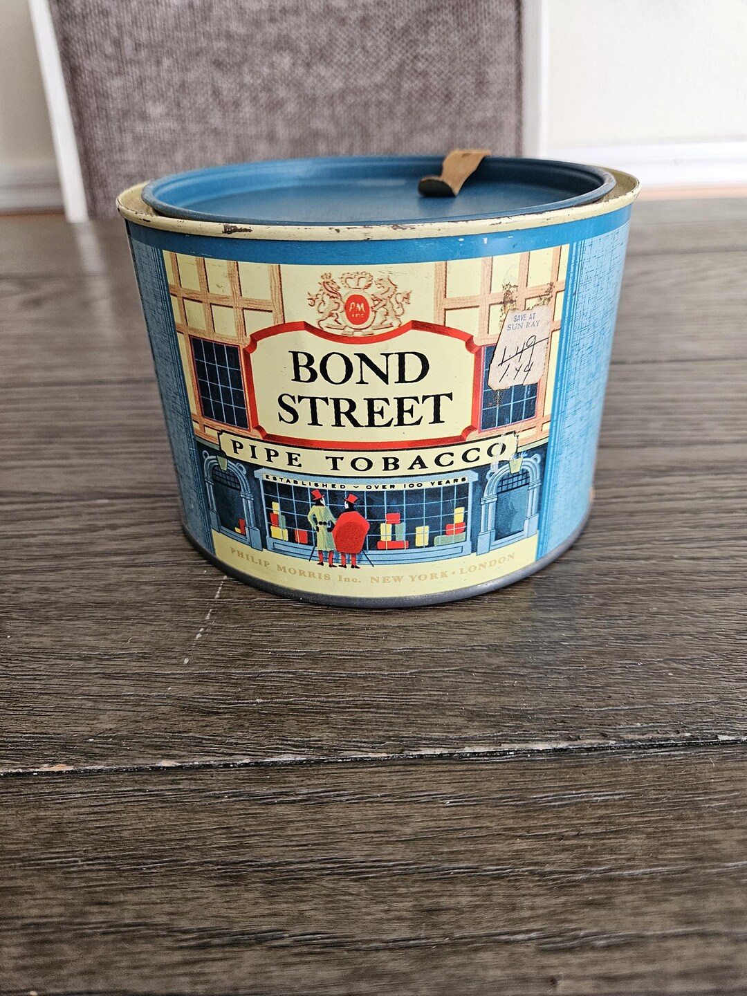 Vintage Bond Street Pipe Tobacco Tin - Etsy