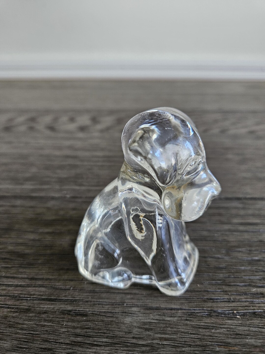 Vintage Glass Dog - Etsy