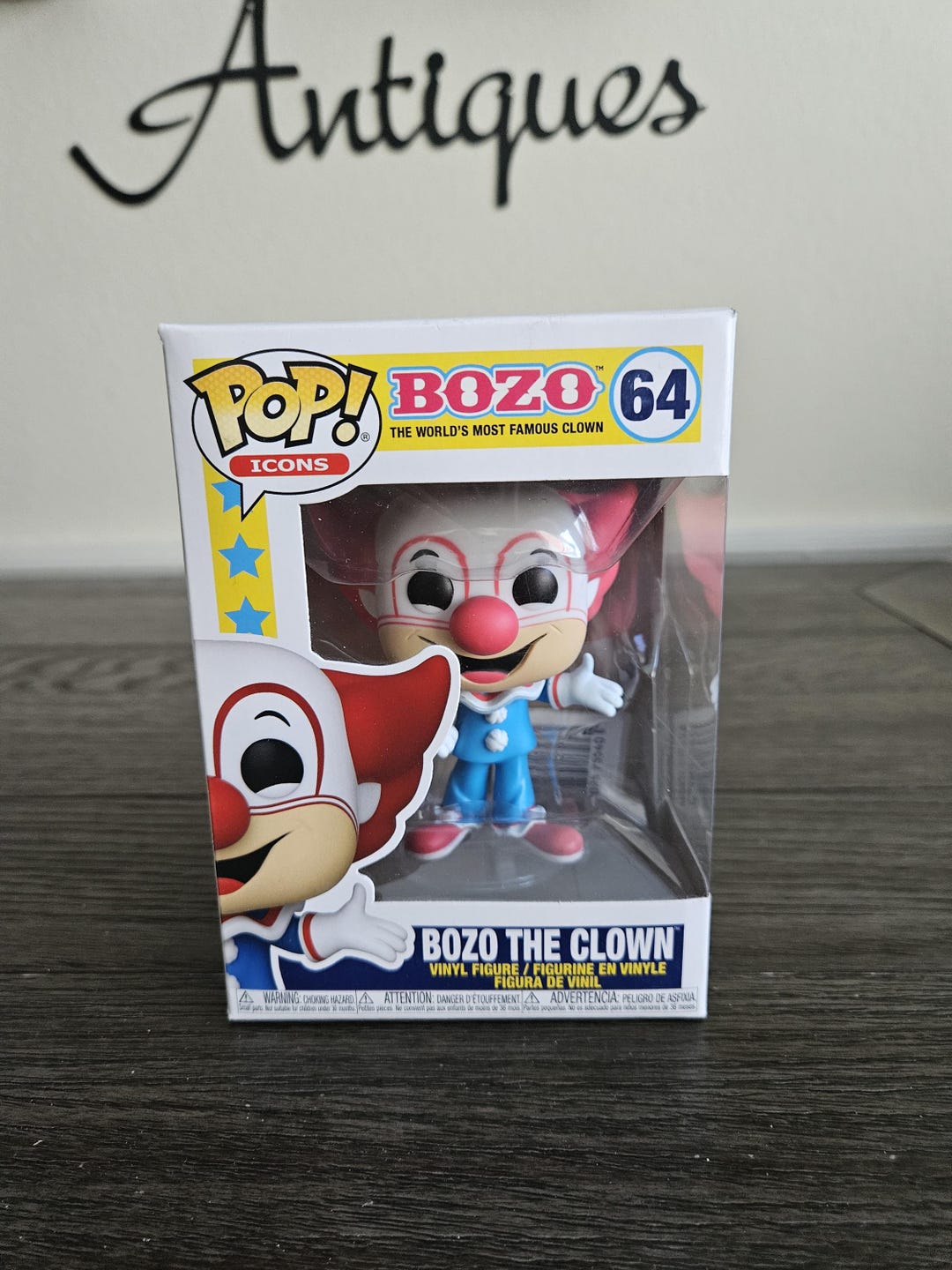 Funko Pop Bozo the Clown Figure, Icons #64 - NIB - Etsy