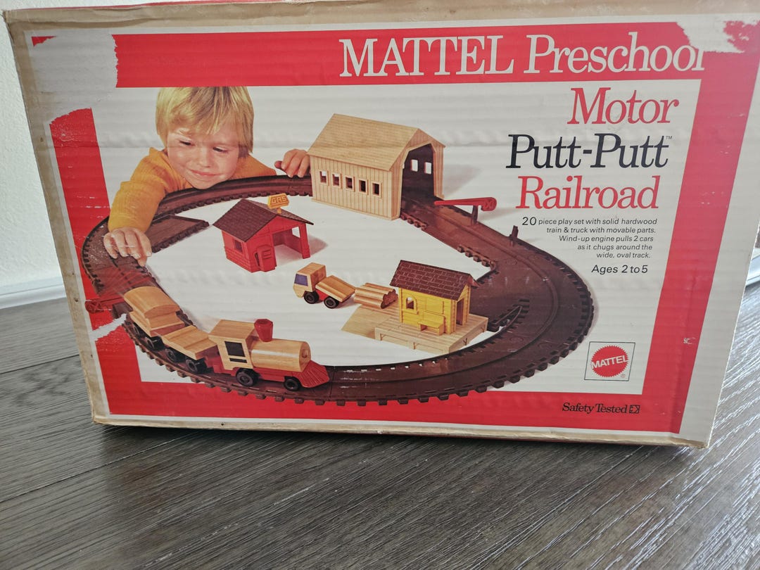 Vintage 1972 Mattel Preschool Motor Putt Putt Railroad - Etsy
