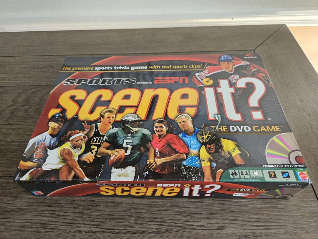 Vintage Sports ESPN Scene It Trivia DVD Game - Etsy