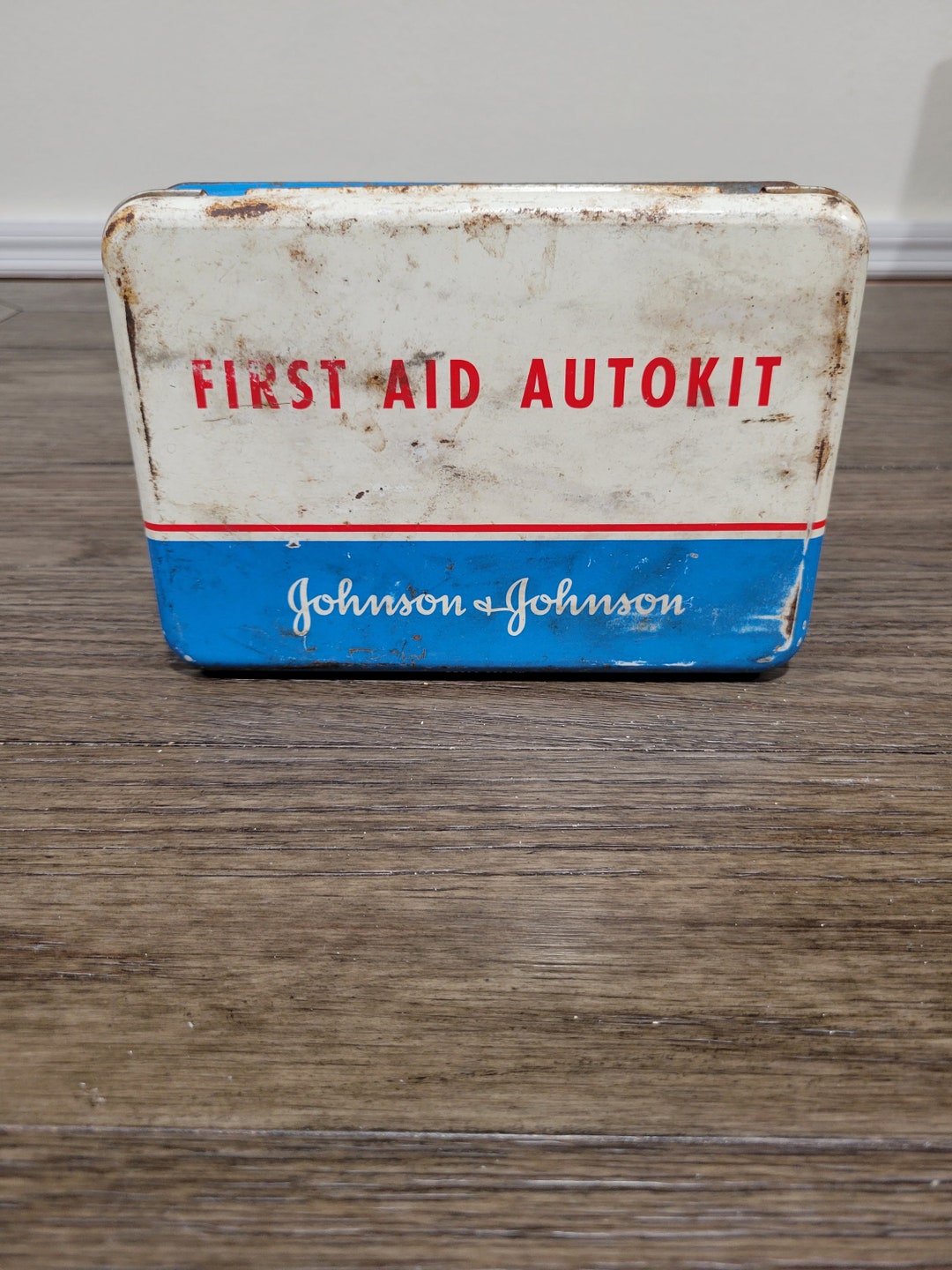 Vintage Johnson and Johnson First Aid Auto Kit Tin - Etsy