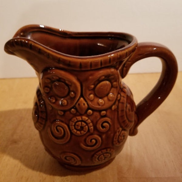 Owl Pitcher - Etsy