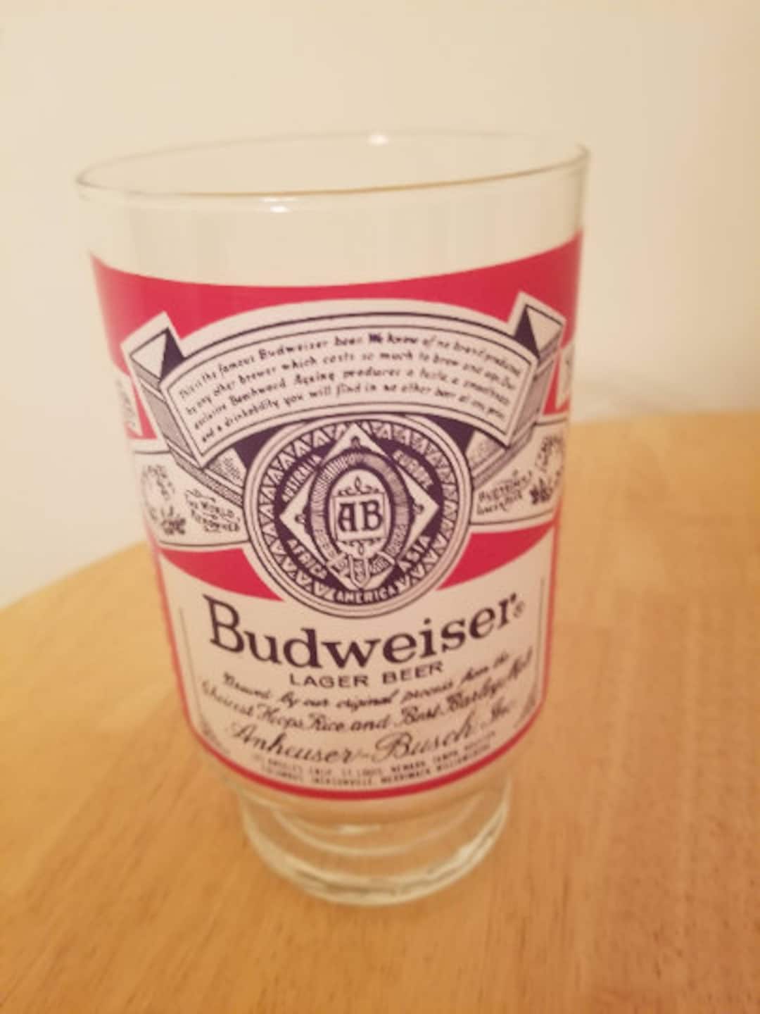 Vintage Budweiser Beer Glass - Etsy