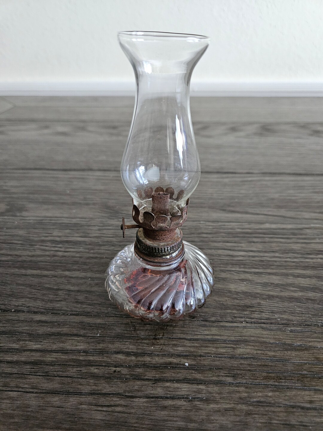 Vintage Mini Oil Lamp - Etsy