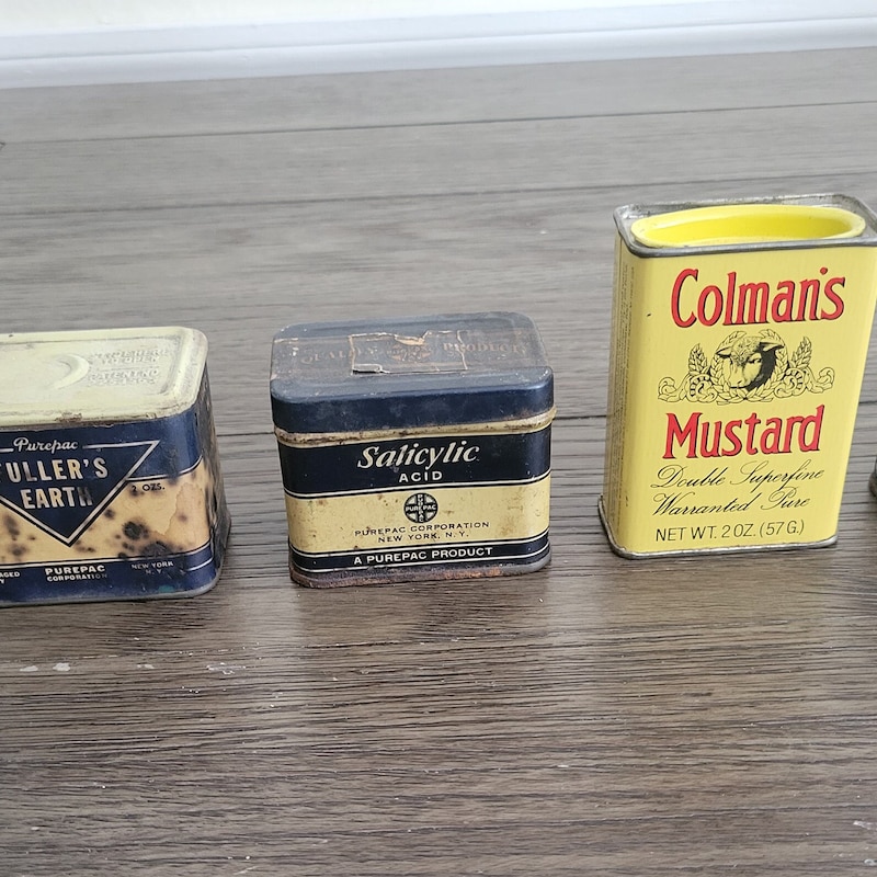 Vintage Spice Tins - Etsy