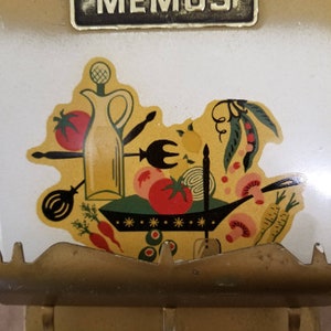 Vintage Metal Note Holder With Slot for Memos, Hooks and Clips to Hold ...