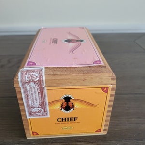 Vintage Chief Indian Tabac Cigar Box - Etsy