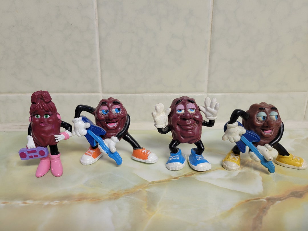 Vintage Set of 4 California Raisin Characters - Etsy