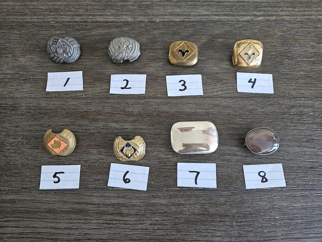 Vintage Boy Scout Neckerchief Slides & Belt Slides - Your Choice of One ...