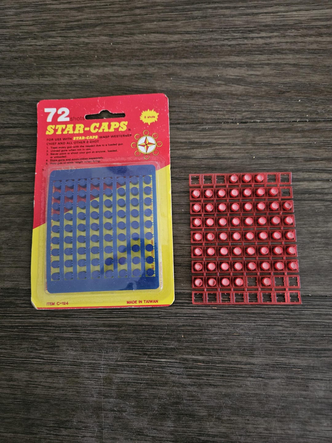 Vintage Caps for Cap Guns, 72 Star Caps - Etsy