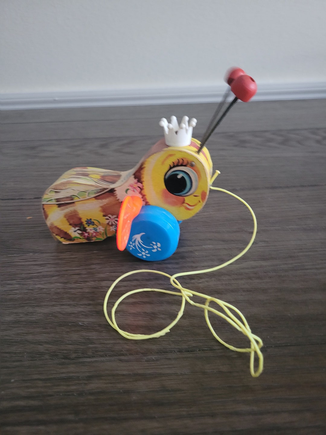 Vintage Fisher Price Queen Buzzy Bee - Etsy