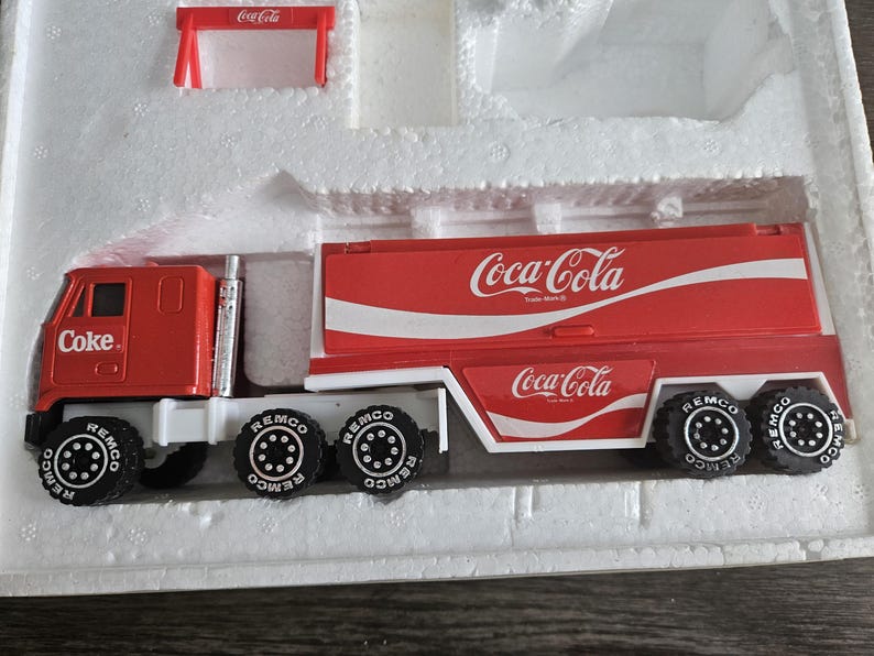 Vintage Coca Cola 1980s Heavy Gauge Steel Coke Trucks - With Plastic ...