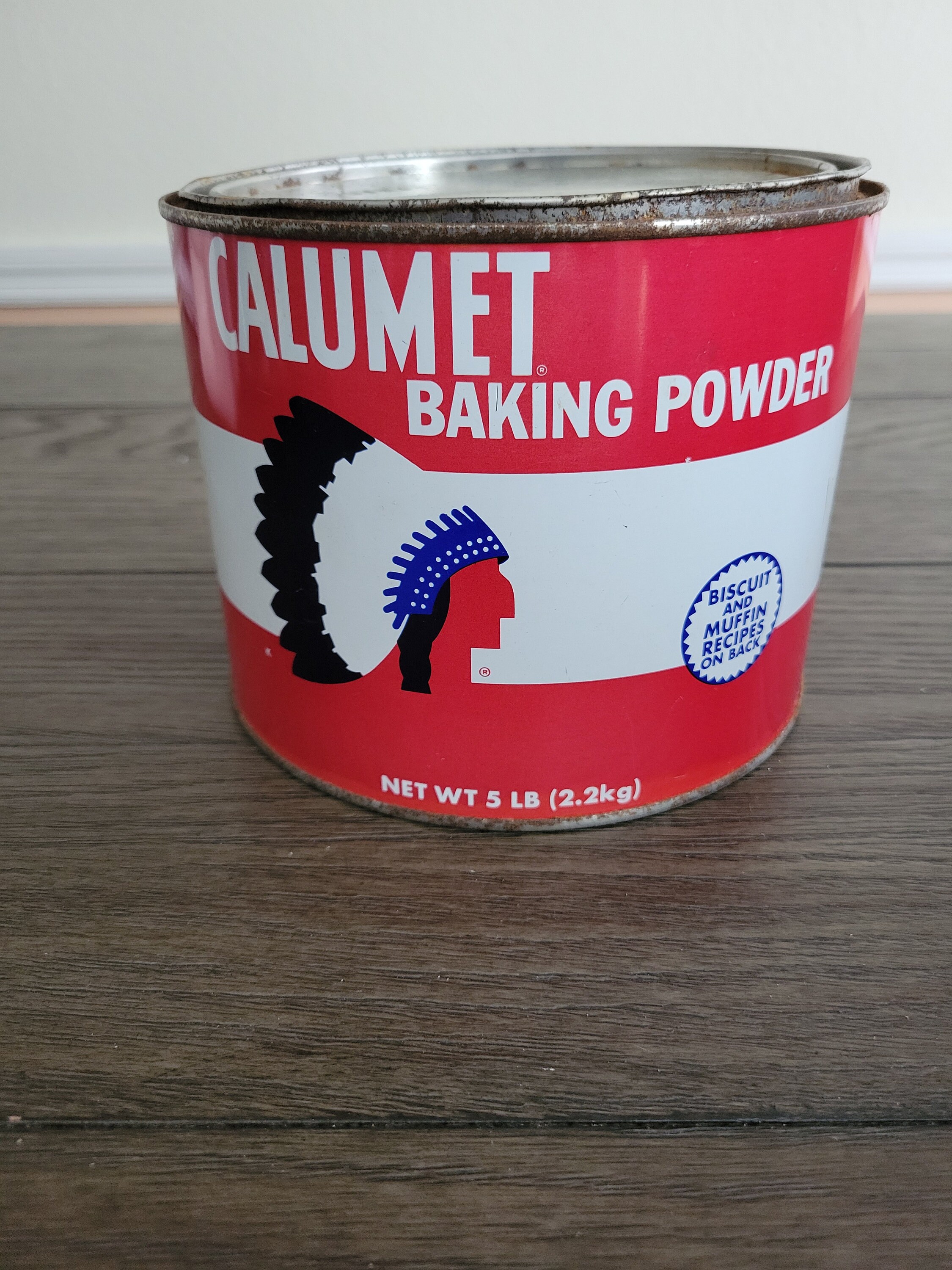 5lb Calumet Baking Powder Tin