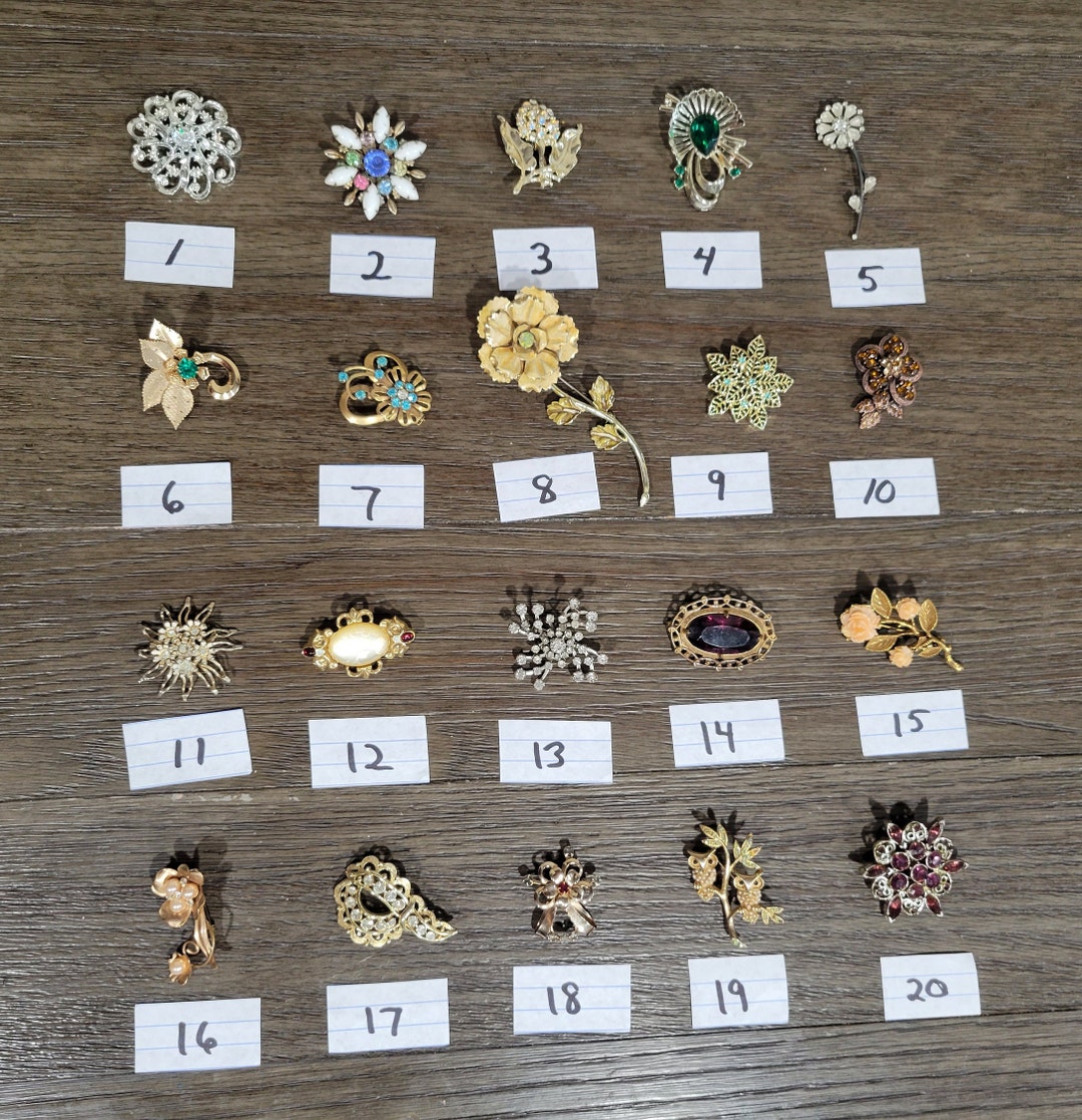 Vintage Pins- Your Choice of One - Etsy