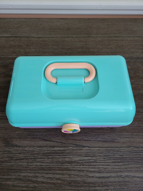 Vintage Green & Purple Caboodles Makeup Case - Gem