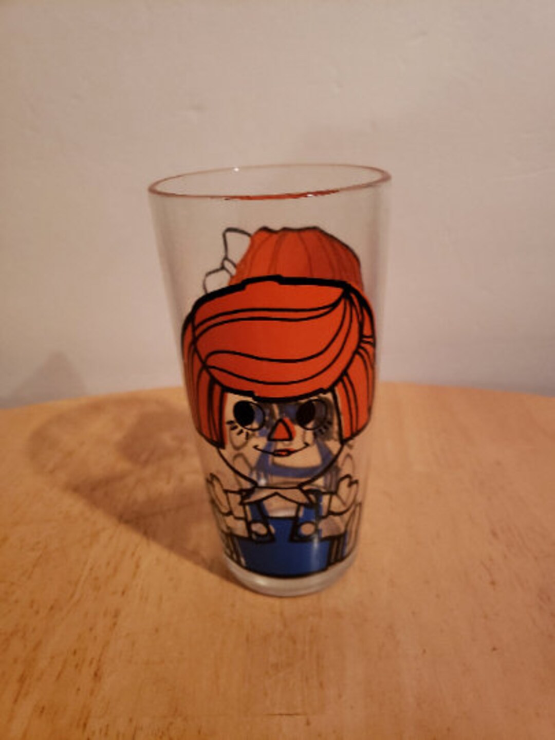 Vintage Raggedy Andy Glass - Etsy