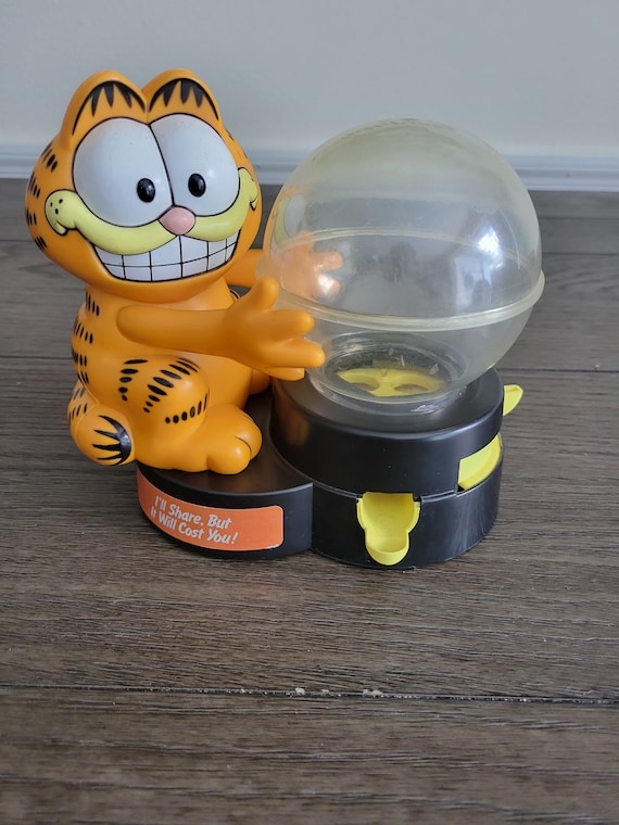 Vintage Garfield Gum Ball Machine - Etsy