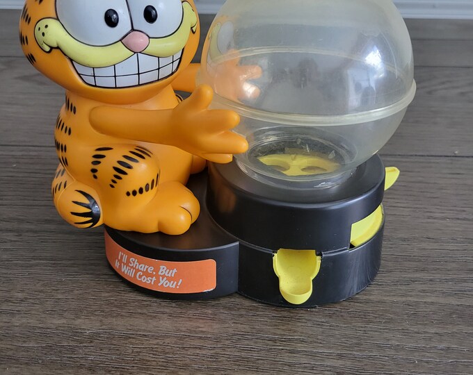 Vintage Garfield Gum Ball Machine - Etsy