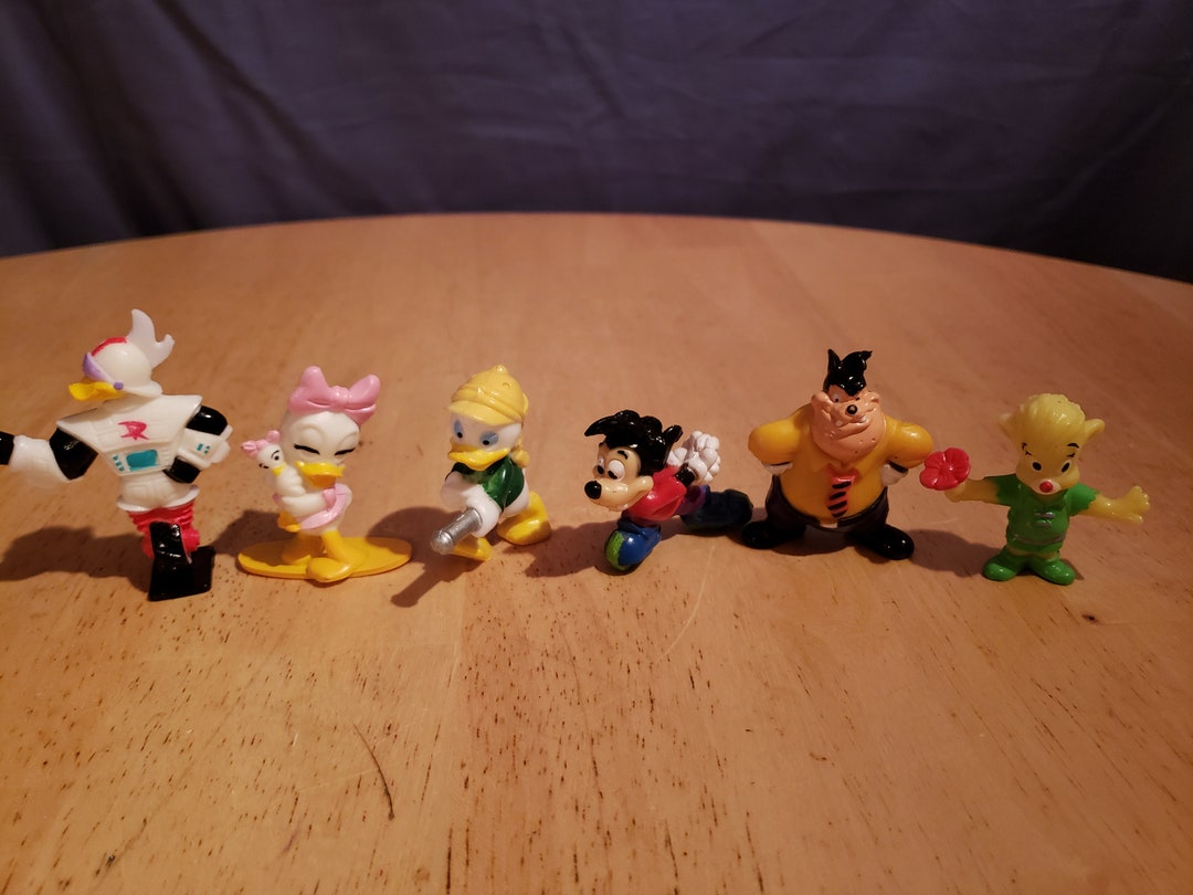 Set of 6 Vintage Hard Plastic Disney Characters - Etsy