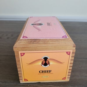 Vintage Chief Indian Tabac Cigar Box - Etsy