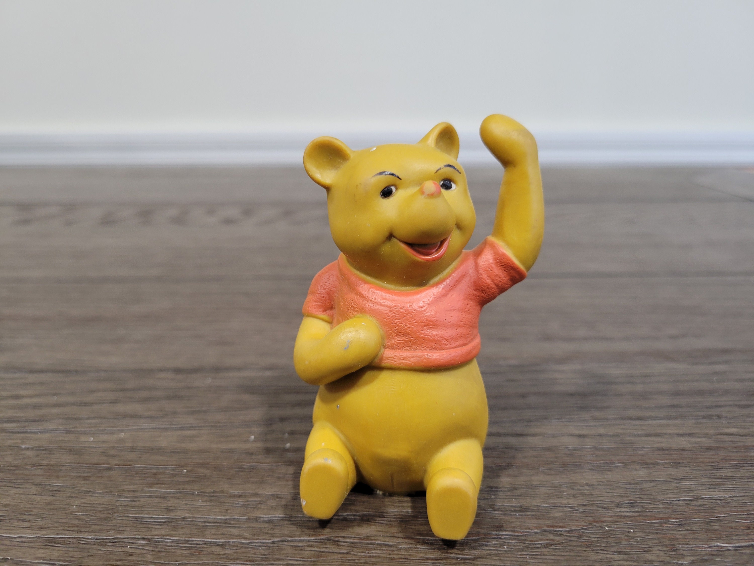 Vintage Rubber Pooh Character Figure - Etsy