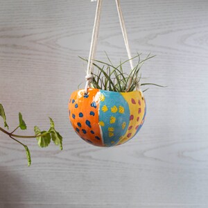 Sphere Planter Indoor, Hanging Flower Pot Boho Decor - Etsy