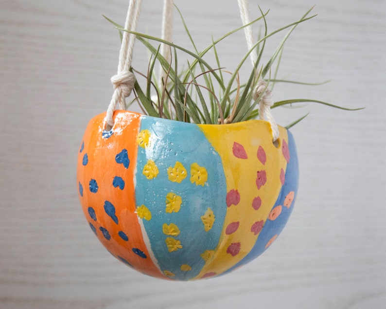 Sphere Planter Indoor, Hanging Flower Pot Boho Decor - Etsy