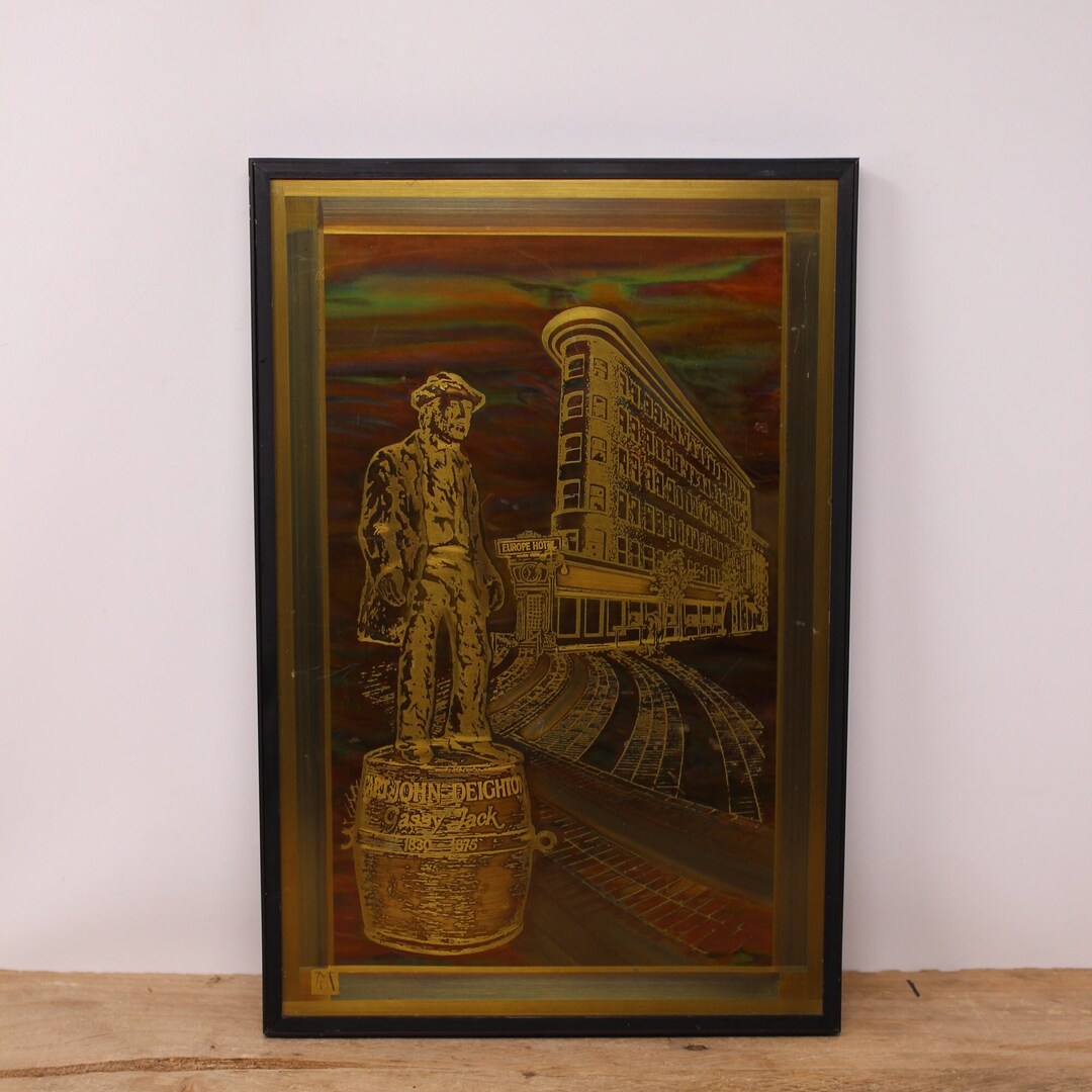 Brass Acid Etching "gassy Jack" - Dorian Melton, 1981 Metallic Design ...