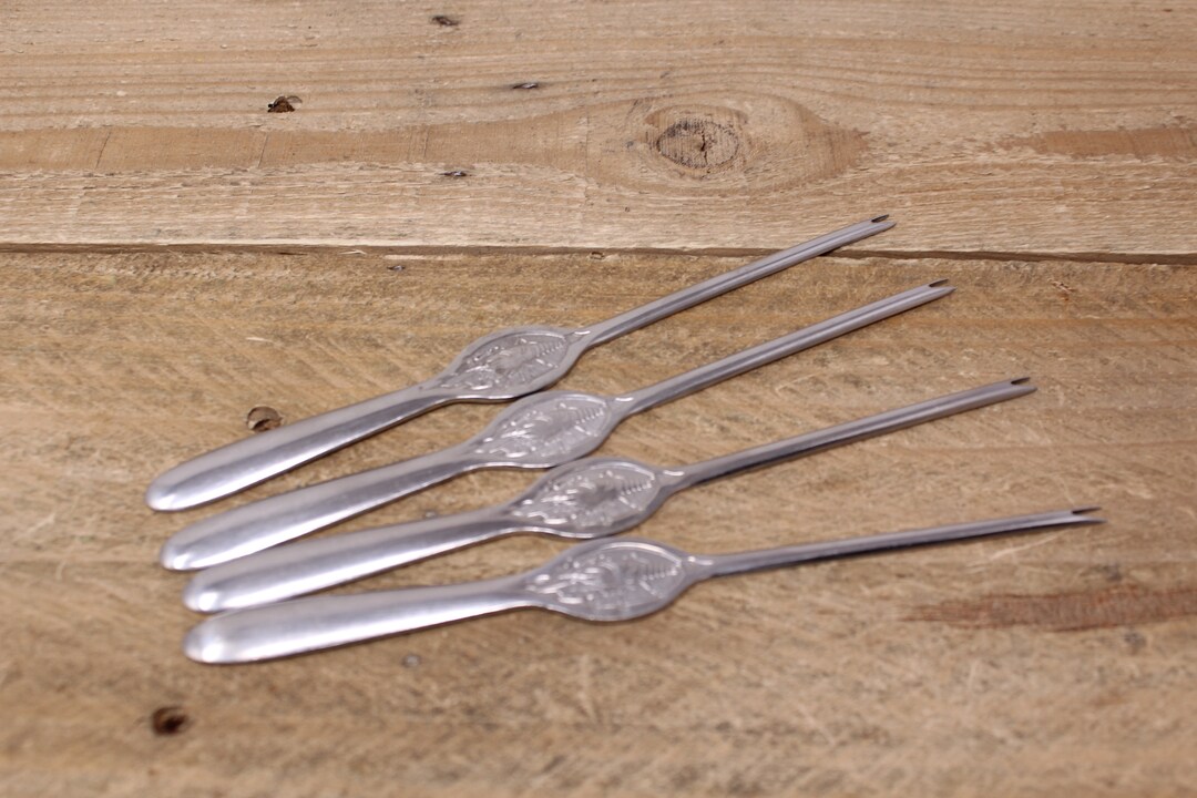 Vintage Set of 4 Stainless Steel Lobster / Crab Picks - Etsy