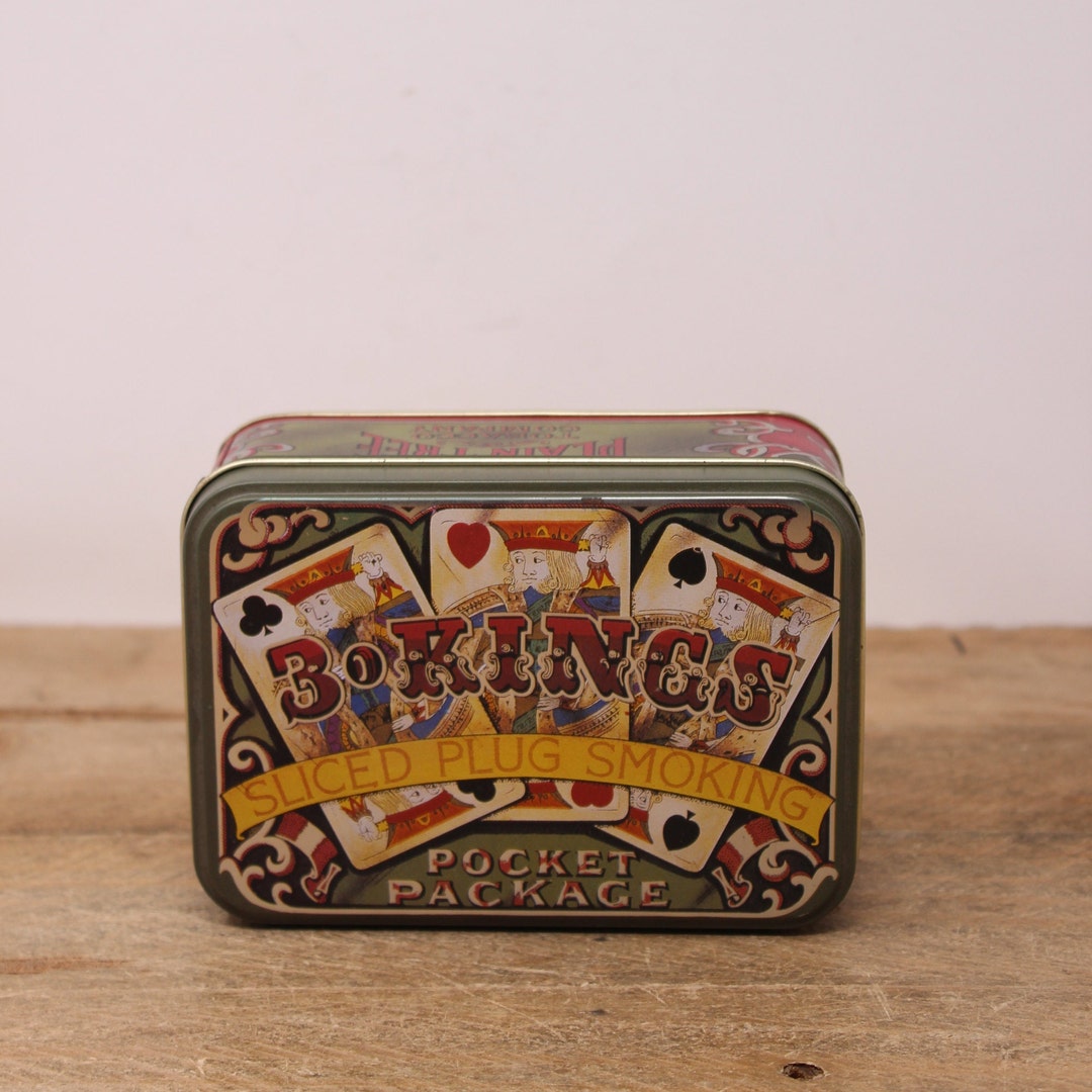 3 Kings - Sliced Plug Smoking - Pocket Package - Metal Tin by Tindex - Etsy